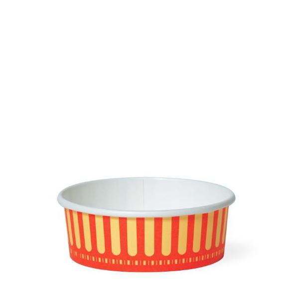 FC-255PET-EP オリジナルストライプ◇耐熱性に優れ、コンベクショナルオーブン対応。◇グラタン、ドリア、冷凍食品等に幅広くご利用いただけます。●本体：レンジ対応●材質：耐熱性紙容器●重量（ｇ）：8.9●容量（ml）：269●サイズ ...