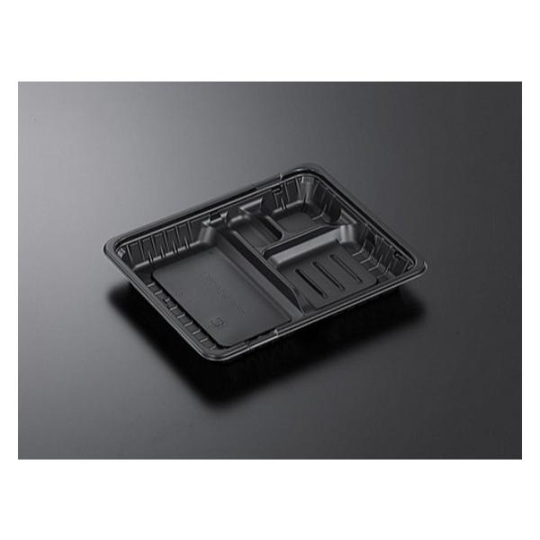 CTガチ弁Ｌ ＩＫ24-20Ｅ2 ＢＫ 身◇定番のお弁当に使いやすい、オーソドックスな弁当容器！●本体：レンジ対応●素材：ＣＴ●耐熱温度：１３０℃　　　　　　●サイズ：２３８×１９６×３０mm ●入数：５０枚