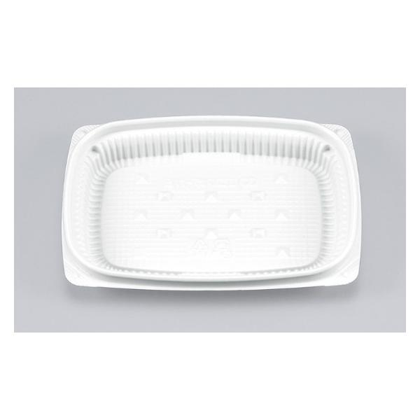 BFエコD15-11B ホワイト 本体 ◇定番のお惣菜の容器です。◇スーパーやお弁当やさんで人気です。◇約120cc●本体：レンジ対応●素材：BF●耐熱温度：105℃　　　　　●サイズ：150×108×20mm ●入数：50枚