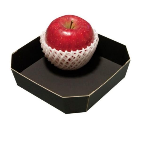 カラー段トレー OG-50（黒）ブラック◇フルーツ用のカラフルなトレーです。●形式：紙トレー●材質：G段●重量：26.5g●サイズ：190×190×45mm●底面：160×160mm●入数：50枚