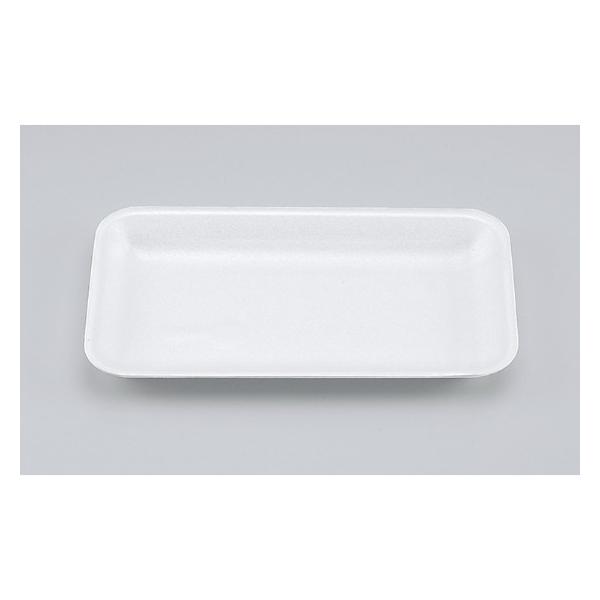 V-2 無地 ◇無地で汎用性のある発泡の業務用食品トレーです。◇お肉やお魚などの生鮮食品から揚物や煮物などのお惣菜まで幅広く使用されています。◇ラップを使用して包装する容器です。●素材：PSP●耐熱温度：85℃●特徴：断熱・保温・耐寒・省資...