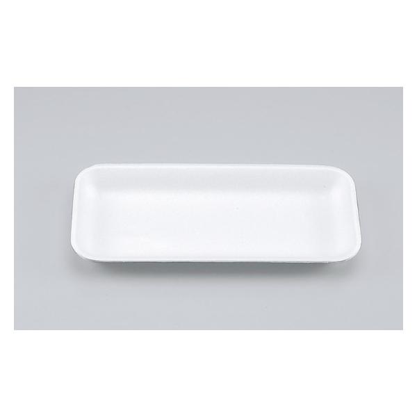 V-3 無地 ◇無地で汎用性のある発泡の業務用食品トレーです。◇お肉やお魚などの生鮮食品から揚物や煮物などのお惣菜まで幅広く使用されています。◇ラップを使用して包装する容器です。●素材：PSP●耐熱温度：85℃●特徴：断熱・保温・耐寒・省資...