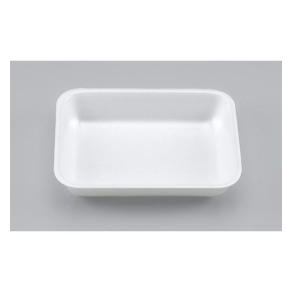 V-51 無地 ◇無地で汎用性のある発泡の業務用食品トレーです。◇お肉やお魚などの生鮮食品から揚物や煮物などのお惣菜まで幅広く使用されています。◇ラップを使用して包装する容器です。●素材：PSP●耐熱温度：85℃●特徴：断熱・保温・耐寒・省...