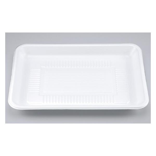 V-112 無地 ◇無地で汎用性のある発泡の業務用食品トレーです。◇お肉やお魚などの生鮮食品から揚物や煮物などのお惣菜まで幅広く使用されています。◇ラップを使用して包装する容器です。●素材：PSP●耐熱温度：85℃●特徴：断熱・保温・耐寒・...