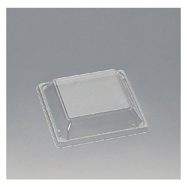 福皿18F 蓋◇定番のお惣菜の容器です。◇スーパーやお弁当屋さんで人気です。●蓋：レンジ不可●素材：OPS●耐熱温度：80℃　　　　　●サイズ（mm）：182×182×30●入数：50枚　