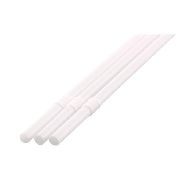 DAIYA STRAW フレックスストロー 白◇子供用の曲がるタイプの短いストロー（包装なし）です。●サイズ：φ4.5mm×12cm●入数：500本