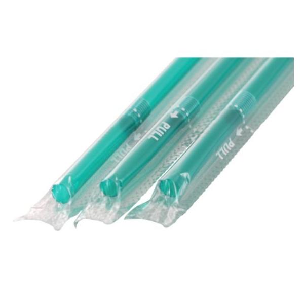 DAIYA STRAW フレックスストロー 緑◇ジュース用の曲がるストロー（袋入り）です。●サイズ：φ6mm×21cm●入数：500本