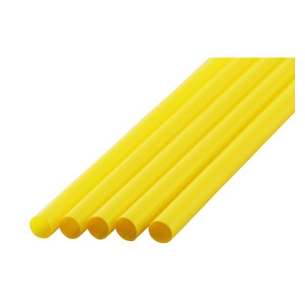 DAIYA STRAW ストレートストロー 黄◇ジュース用のストレートストロー（袋なし）です。 ●サイズ：φ6mm×21cm●入数：500本