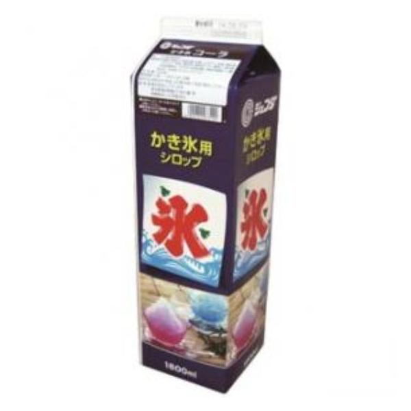かき氷用シロップ コーラ◇イベントでの祭りや屋台や模擬店、ご家庭でもご利用ください。◇炭酸水で割ってソーダにしたり、手作りゼリーなどお菓子の材料としてもお使いいただけます。●サイズ 85×85×300mm●保存温度帯：常温●賞味期限：製造日...
