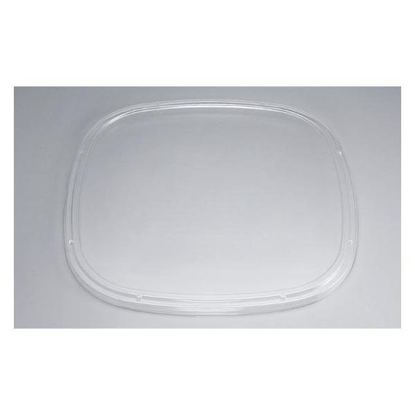 SF/UF角桶6嵌合蓋◇SF角桶6 大和 本体、SF角桶6 凛 本体、SF角桶6 錦秀紫 本体、SF角桶6 天香赤 本体 の蓋です。●材質：OPS●サイズ：411×411×5●入数：10枚寿司桶 すし容器 使い捨て 6人