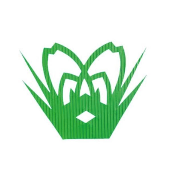 DX松型バラン グリーン色◇お弁当や仕出し、お寿司の仕切りに！●サイズ（mm）：115W×90H●色：グリーン色●入数：1個（500枚）