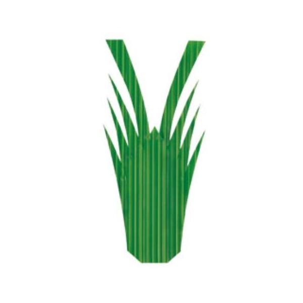 海老型1号 G色◇お弁当や仕出し、お寿司の仕切りに！●サイズ（mm）：60W×115H●色：グリーン色●入数：1個（1000枚）