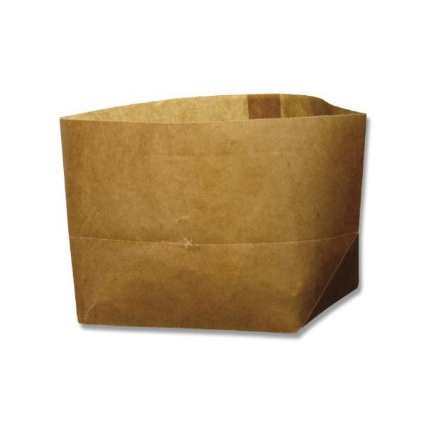 ロー引キ袋 亀底 W-3◇レトロな質感が人気のロー引き袋。●材質：未晒クラフト紙＋ロー引き●サイズ：幅285×マチ120×高145mm●入数：20枚