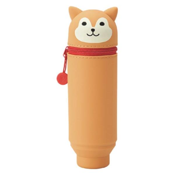 スタンドペンケース シバイヌ　リヒトラブ LIHIT LAB.　A7712-2◇大好評の「立つ」ペンケース。◇上から押すだけでペンスタンドに早変わり。◇しまう時は底を引っ張り出してください。◇フタ部分には消しゴムホルダー付き。◇ちょこっと頭...