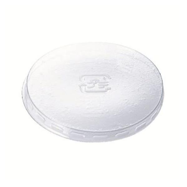 55φFC蓋◇デザートカップ、プリンカップの蓋です。●蓋：レンジ不可●素材：PET●耐熱温度60℃　　●重量：0.8ｇ　　　　　　　　●サイズ：φ55×H6.9mm ●入数：100枚