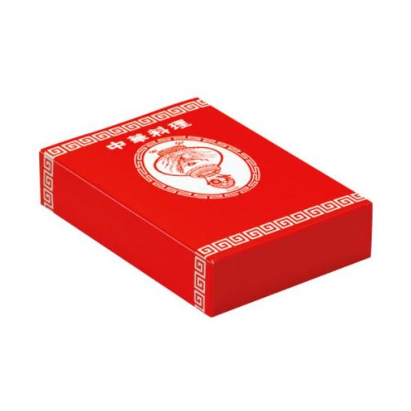 ランタン印 中華 銀折箱 （特大） 中側 銀◇焼きそばや炒飯など、一品料理のテイクアウトに最適な紙箱です。◇中側が銀色で高級感があり、水や油を吸わない材質を用いています。◇デザインも中華料理に適しているのでお勧めの紙箱です。◇積み重ねができ...