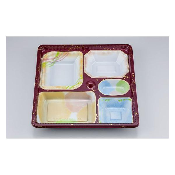 CU-232 あさか本体（Ｎ）◇料理を活かす美しい柄でおもてなしの席を演出します。◇磁器調の柄がまるで小皿が入っているかのように演出します。◇蓋と合わせて高級感のあるお弁当として使用できます。●本体：レンジ不可●材質：HIPS●耐熱温度：8...