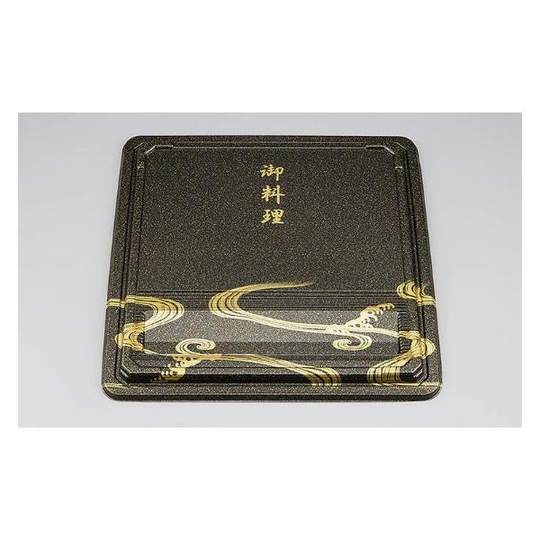 CU-232 曲水共蓋●蓋：レンジ不可●材質：HIPS●耐熱温度：85℃ ●サイズ：272×272×10mm●入数：20枚