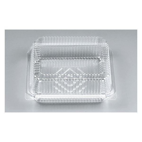 フードパック KHS-6◇本体と蓋がパチッと閉まるフードパックです。◇調理パンの容器やお惣菜の容器として人気です！●材質：OPS●レンジ：不可●サイズ（mm）：153×126×30  フタ30●入数：50枚