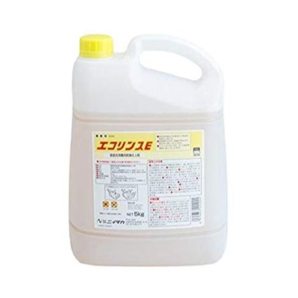 ニイタカ エコリンスＥ 5ｋｇ◇食品添加物のみを配合した安全な乾燥仕上剤です。食器類の水切れ、乾燥が早められ、衛生的に美しく仕上げます。スポットが少なくなり、ガラス食器を透明に美しく仕上げます。【株式会社 ニイタカ】●形状：５ｋｇボトル●サ...