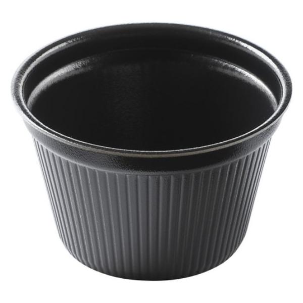 MFP ドリスカップ 142-860 黒Ｗ◇売り場を演出してくれる容器です。◇中皿の使用で多彩なメニューに対応できます！●本体：レンジ対応●素材：マルチFP●耐熱温度：110℃　　　　　　　●サイズ：φ142×90mm ●入数：30枚※ドリ...