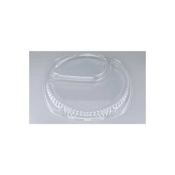 BF-217嵌合蓋 ◇定番のカレー容器です。◇お弁当屋さんで人気です。●蓋：レンジ不可●素材：OPS●耐熱温度８５℃　　　　　　●サイズ：２３７×２３７×１５mm ●入数：５０枚