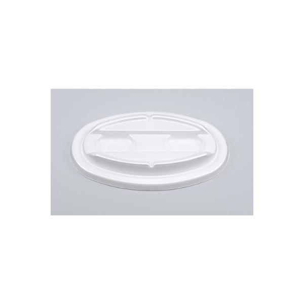 VK-51無地共蓋 ◇定番のカレー容器です。◇お弁当屋さんで人気です。●蓋：レンジ不可●素材：PSP●耐熱温度８５℃　　　　　　●サイズ：２３８×１５１×１５mm ●入数：５０枚