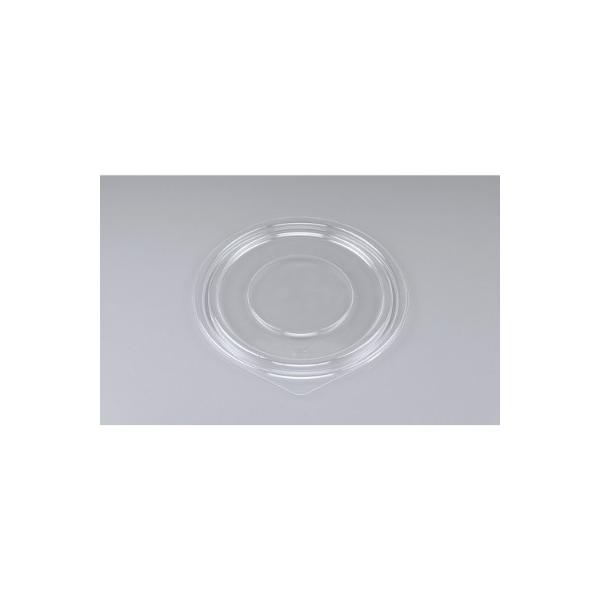 BF-385 平嵌合蓋 ◇煮込みや惣菜の容器です。◇スープメニューに最適な鍋型の容器です。◇汁物がこぼれにくい内嵌合タイプの容器です。●蓋：レンジ不可●素材：OPS●耐熱温度：８５℃　　　　　●サイズ：φ１４７×０mm ●入数：50枚