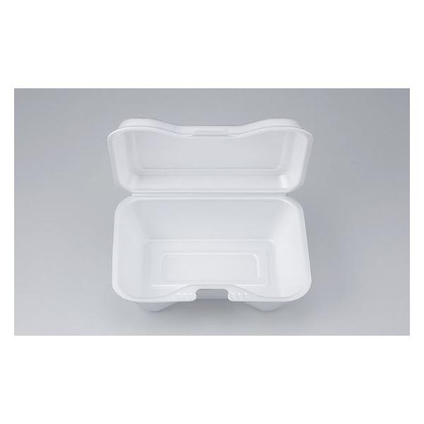 VK-610 無地 フードパック 発泡◇ごはん約200ｇ◇発泡の容器なので、保温性と耐寒性があります。●本体：レンジ不可●素材：PSP（発泡）●耐熱温度：85℃　　　　　●サイズ：183×135×46（20）mm ●入数：50枚