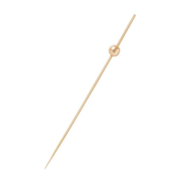パールピックス ゴールド　9cm◇真珠層のように奥深い上質な輝きを持つ飾り串です。◇ゴールド、ピンクと希少とされるゴールドにもこだわりました。◇趣の異なる3色で上質な引き立てがお楽しみいただけます。◇竹串はシンプルなスタンダードモデルの丸串...