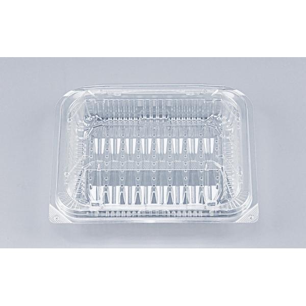 定番のロングセラー、KLシリーズのフードパックが進化しました！■こだわりの形状・食材との接地面を凹凸リブにより極力減らし、ベタつきを軽減します。さらに底上げ効果も。・食材から出た油分などを周囲と中央の溝に逃がします。■軽量化で環境に配慮・薄...