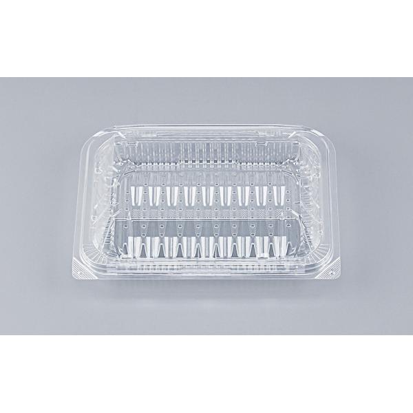 定番のロングセラー、KLシリーズのフードパックが進化しました！■こだわりの形状・食材との接地面を凹凸リブにより極力減らし、ベタつきを軽減します。さらに底上げ効果も。・食材から出た油分などを周囲と中央の溝に逃がします。■軽量化で環境に配慮・薄...