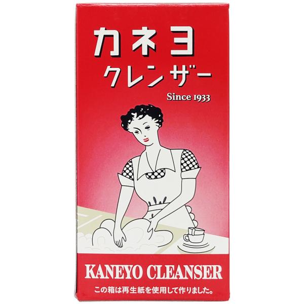 粉末クレンザーです。創業以来90 年のロングセラー商品です。こびりついた汚れもスッキリと洗い落とします。■商品情報商品サイズ：350G 80×50×152数量：1個（1個＝1入）商品タグ：＜液性＞弱アルカリ性＜用途＞【適するもの】※材質によ...