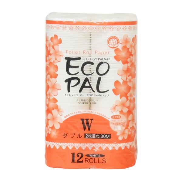 再生紙トイレットペーパー。12ロールタイプ。芯とミシン目があります。30m巻きダブル。■商品情報商品サイズ：30M数量：1袋（1袋＝1入）商品タグ：業務用　メーカー品番：