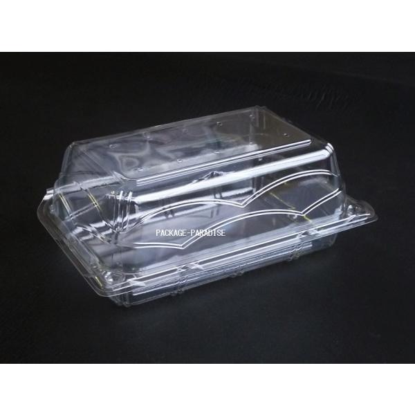 フルーツパック　商品名：ベリーパック　プレミア　ボタン嵌合サイズ：外寸/178×115×72mm（本体30mm＋フタ50mm）　内寸/158×100×72mm（本体30mm＋フタ50mm）1枚重量：16.4g材質：A-PET入数：100個用...