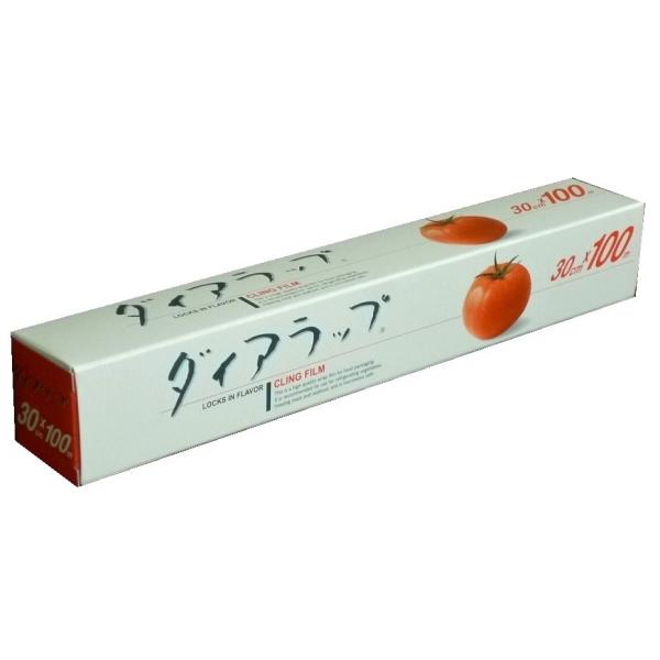 手巻き用食品包装ラップダイアラップサイズ：30cm×100m巻材質：塩化ビニール樹脂耐熱温度：130℃耐冷温度：-60℃数量：1個こちらの商品は他の商品（同梱不可商品除く）と同梱可能です