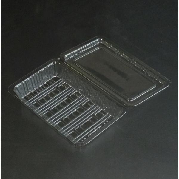 フードパック　HHP-100　浅　0.15（大 浅 同等品）カラー：透明サイズ：外寸/192×123×30mm（フタ9mm）　内寸/171×103×30mm（フタ9mm）1枚重量：7.6g材質：OPS数量：2400枚※こちらの商品は同梱不可...