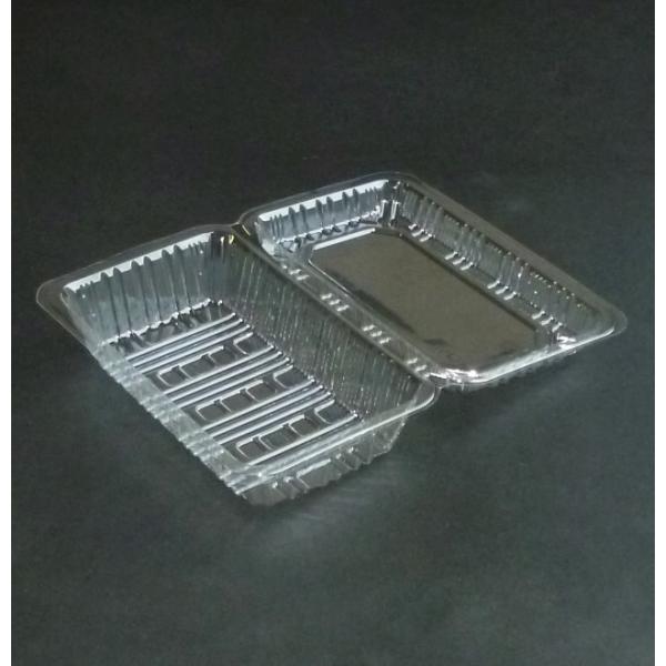 フードパック　HHP-50　深（中-深 同等品）カラー：透明サイズ：外寸/161×99×30mm（フタ14mm）　内寸/143×82×30mm（フタ14mm）1枚重量：4.3g材質：OPS入数：100枚※こちらの商品は他の商品（同梱不可商品...