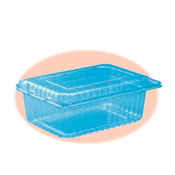 フルーツパック　商品名：フルーツ450　8穴　ボタン嵌合サイズ：外寸/180×130×65mm（本体55mm＋フタ10mm）　内寸/160×110×65mm1枚重量：21g材質：A-PET入数：50個用途：ぶどう約350g・いちご・いちじく...