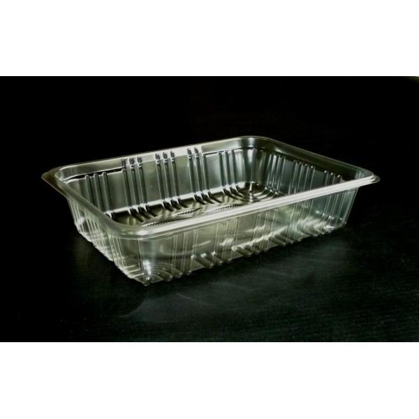 フルーツケース　15号カラー：透明サイズ：180(168)×133(122)×40mm　※()内は底サイズになります1枚重量：8.1g材質：A-PET入数：100枚こちらの商品は他の商品（同梱不可商品除く）と同梱可能です。