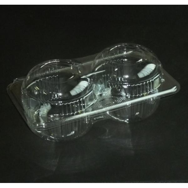 フルーツパック　商品名：フルーツ L-2　嵌合サイズ：外寸/187×105×82mm（本体48mm＋フタ34mm）　仕切の径/85mm1枚重量：13.2g材質：A-PET数量：1200個用途：りんご・桃・梨Lサイズ2個用※こちらの商品は同梱...