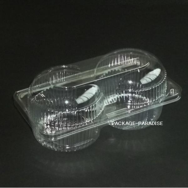 フルーツパック　商品名：フルパ3L-2　嵌合サイズ：外寸/211×114×95mm（本体54mm＋フタ41mm）　仕切の径/100mm1枚重量：18.4g材質：A-PET入数：100個用途：りんご・桃・梨3Lサイズ2個用※こちらの商品は他の...