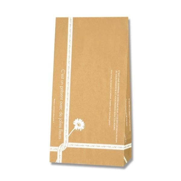 【角底袋】ファンシーバッグより底マチが広く、食品や雑貨を入れるのにピッタリ☆価格もリーズナブルでおすすめ！スタンプを押してアレンジもできる♪柄名のルバンはフランス語で「リボン」を意味します。柄中の文面は次のような意味です。◆　「C'est ...