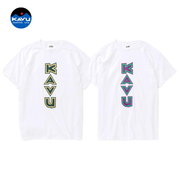 KAVU カブー メンズ バーティカル Tシャツは着心地の良いコットン製のTシャツです。ブランド名のKAVUを縦型に配置したデザインのこの一枚。KAVUとはKlear Above Visibility Unlimitedの頭文字をとったもの...