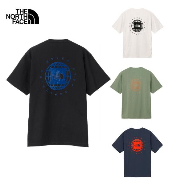 フロッキープリントを施した、コットンの半袖Tシャツ。度詰め調で適度な質感がありながら、軽い着心地のビニロン天竺を採用しています。着回しのしやすいレギュラーシルエットで、地球儀とTHE NORTH FACEのスクエアロゴを組み合わせたジオスク...