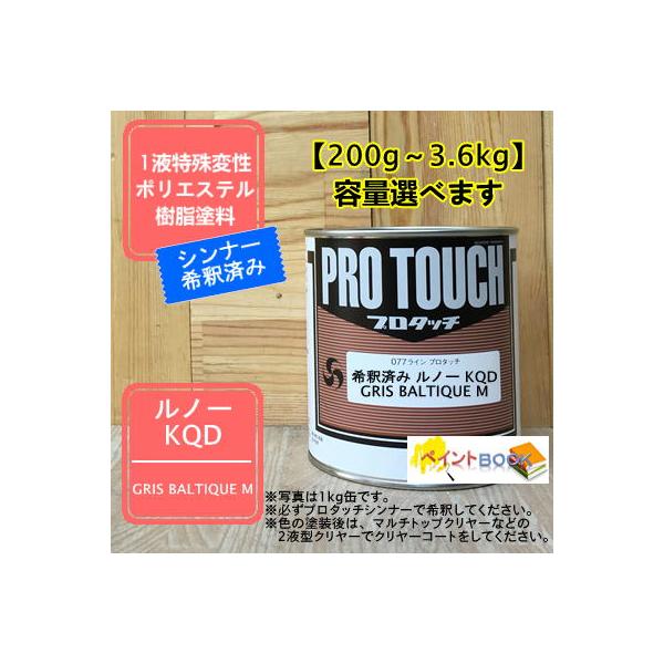 環境配慮型　1液　ベースコート特殊変性ポリエステル樹脂塗料である077ラインプロタッチは、ブロック塗装時の高い隠ぺい性がもたらす作業性 と、タッチアップ（ボカシ）塗装時の低い隠ぺい性がもたらすボカシ作業性の相反する要素を最適にバランス化した...