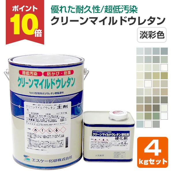 エスケー化研のクリーンマイルドシリーズは、超低汚染弱溶剤形樹脂塗料で、お手頃価格のポリウレタン樹脂タイプ、耐久性の高いアクリルシリコン樹脂タイプ、超耐候性の高級フッ素樹脂タイプの３種類があります。この商品は、「クリーンマイルドウレタン」とな...