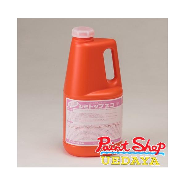 【容量】 1.8Ｌ【適用】● シミトップエコは木材についた手垢・モルタル・プラスター・雨ジミ等のシミ・汚れ落とし。● 杉材の地黒部の赤味復元。 ● レブライトの普通物タイプです。