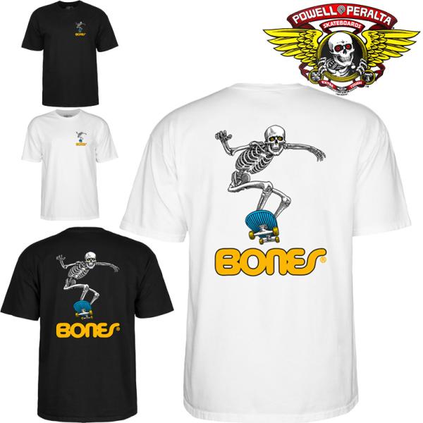 POWELL PERALTA SKATEBOARD SKELETON 2 TEEパウエル ペラルタ Tシャツ[サイズ：肩幅/着丈/身幅/袖丈]【M】47cm/70cm/50cm/18cm【L】51cm/72cm/54cm/19cm【XL】5...