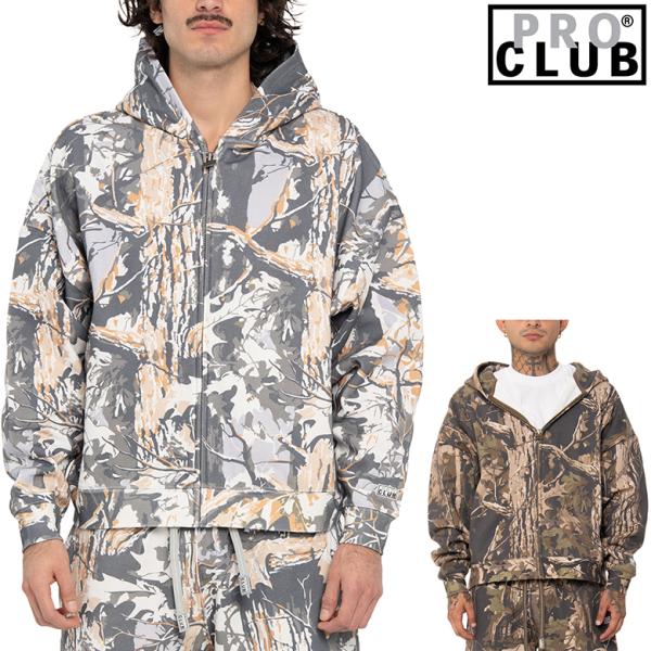 PRO CLUB HEAVY WIDE FLEECE ZIP UP HOODIEプロクラブ パーカー ヘビーワイドジップ パーカー ビッグサイズ[サイズ：肩幅 / 着丈 / 身幅 / 袖丈]【S】69cm / 61cm / 76cm / 5...